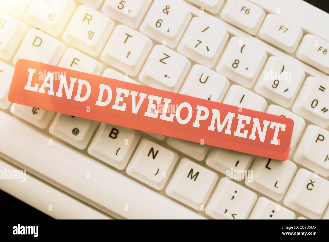 Conceptual display Land Development, Business overview process of ...