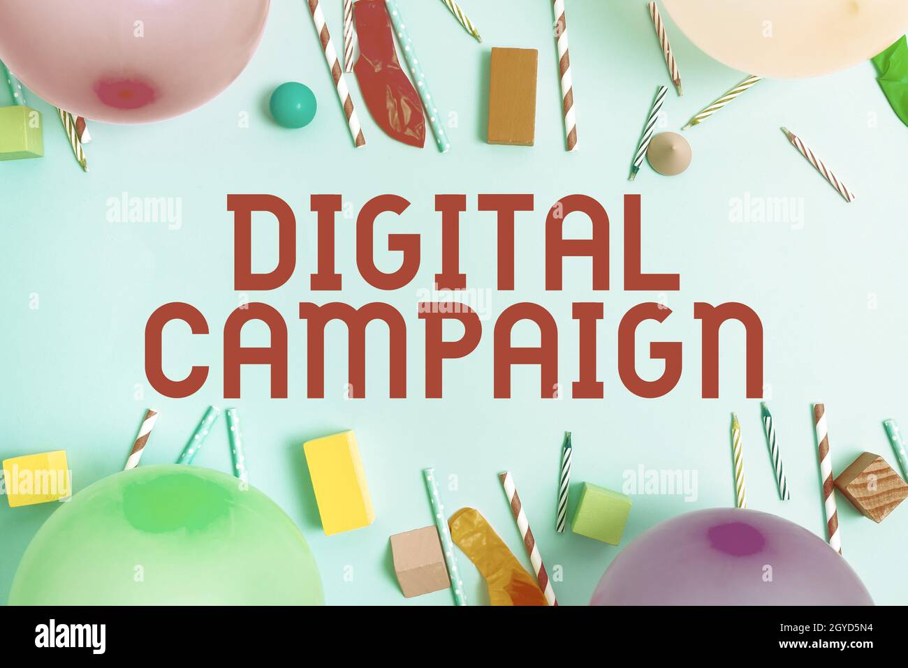 Text sign showing Digital Campaign, Business idea effort put forward by ...