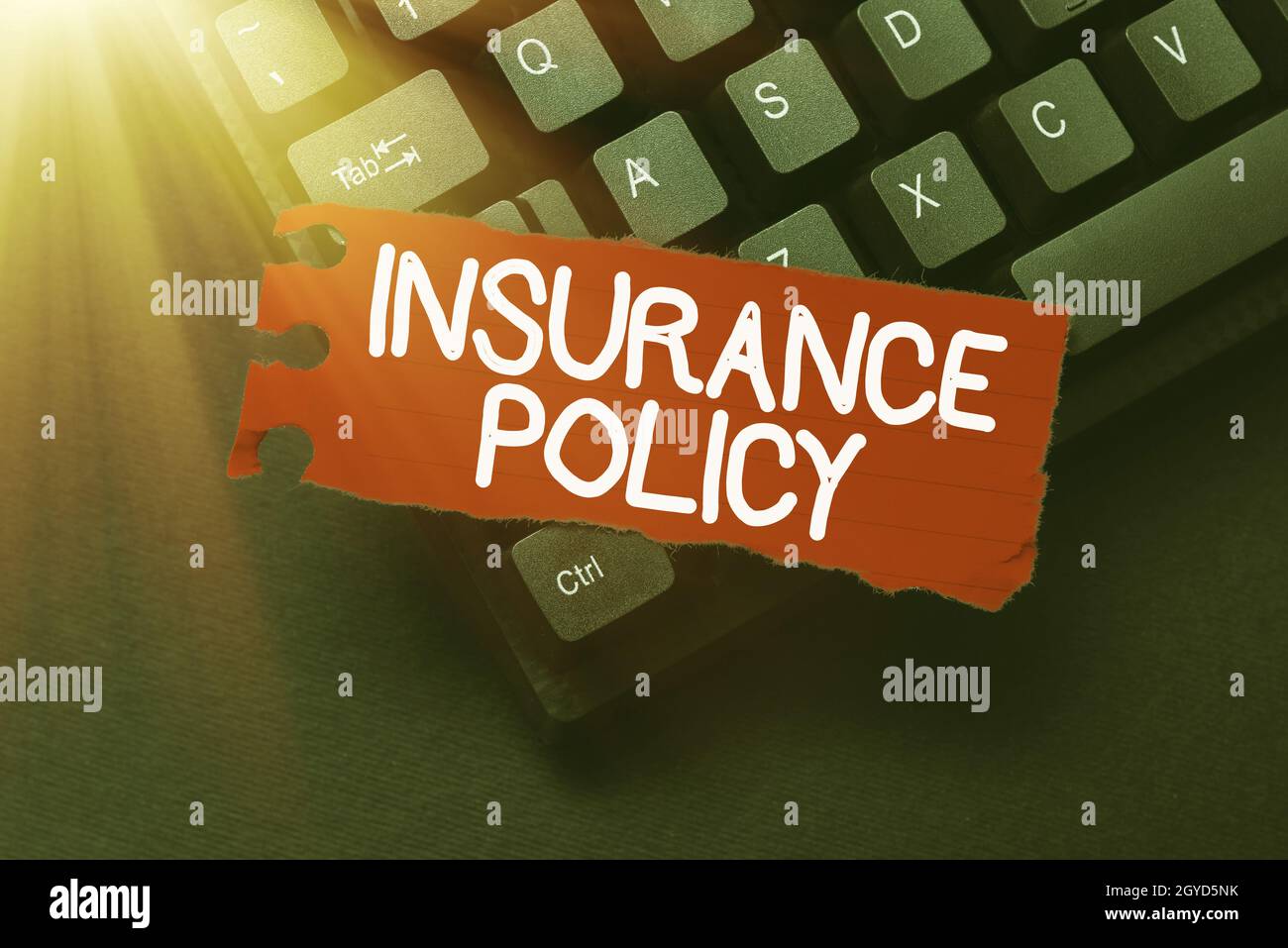 Text showing inspiration Insurance Policy, Concept meaning document ...