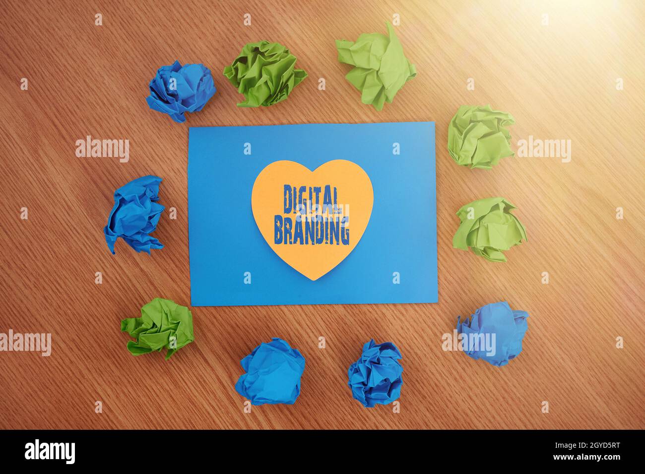 Conceptual caption Digital Branding, Business idea combination of ...