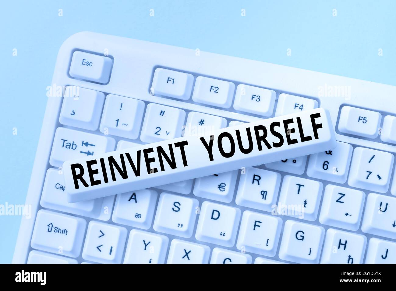 Text showing inspiration Reinvent Yourself, Internet Concept to do ...
