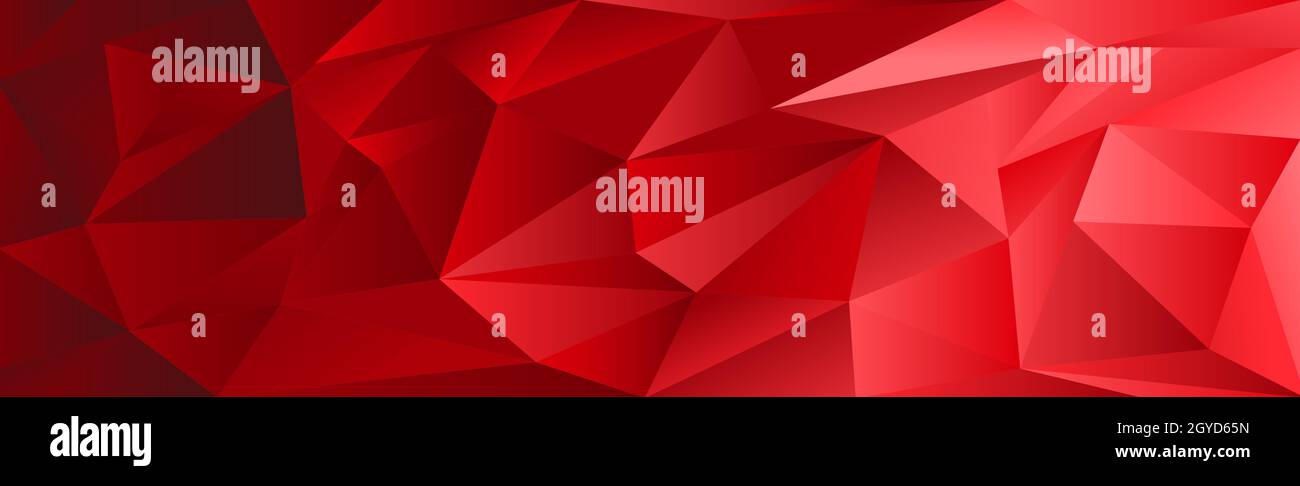 Abstract red gradient triangles of different sizes - Vector ...