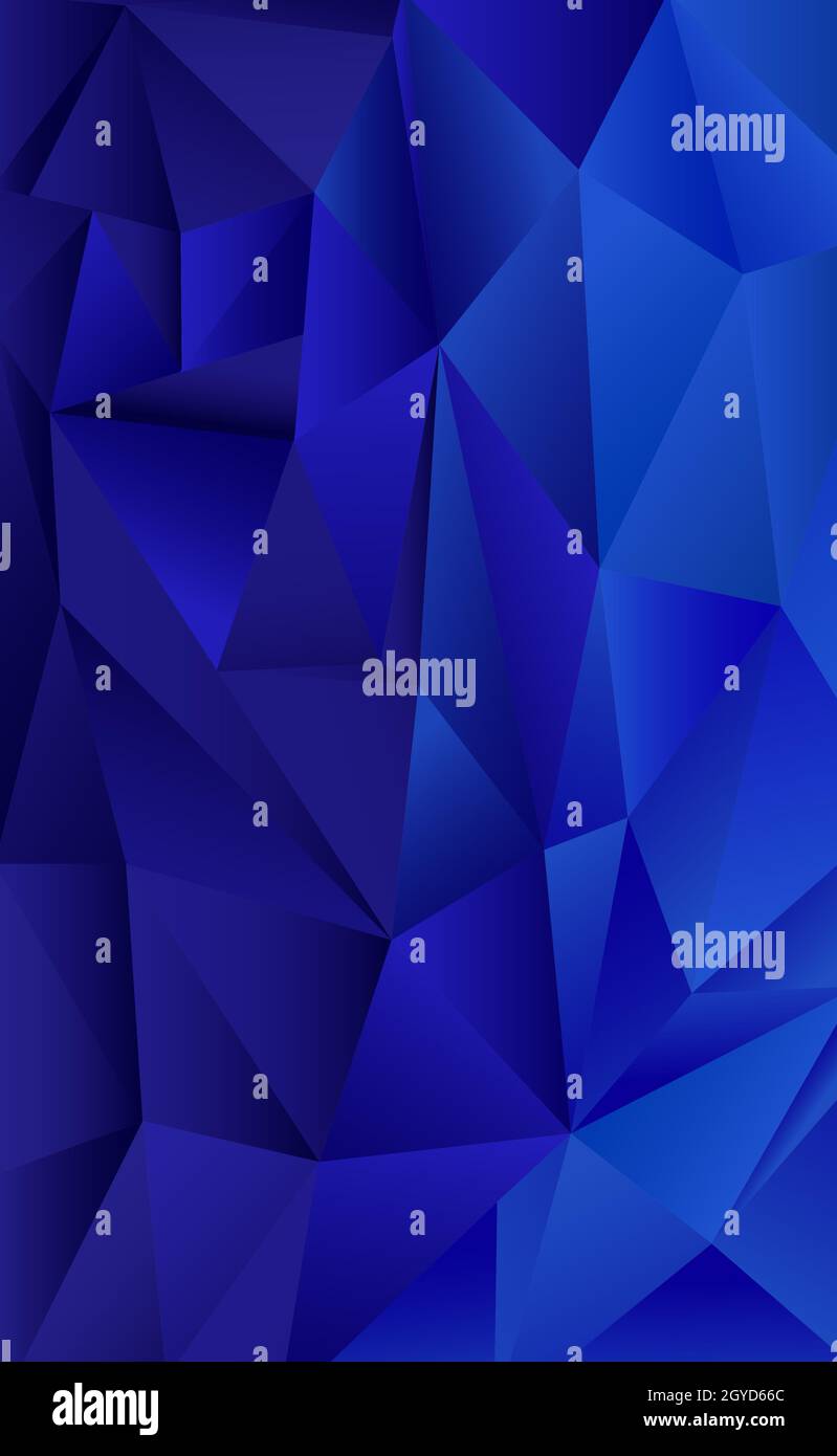 Abstract blue gradient triangles of different sizes - Vector ...
