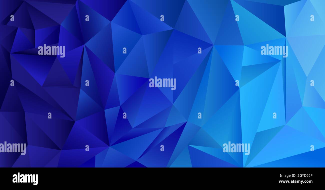 Abstract blue gradient triangles of different sizes - Vector ...