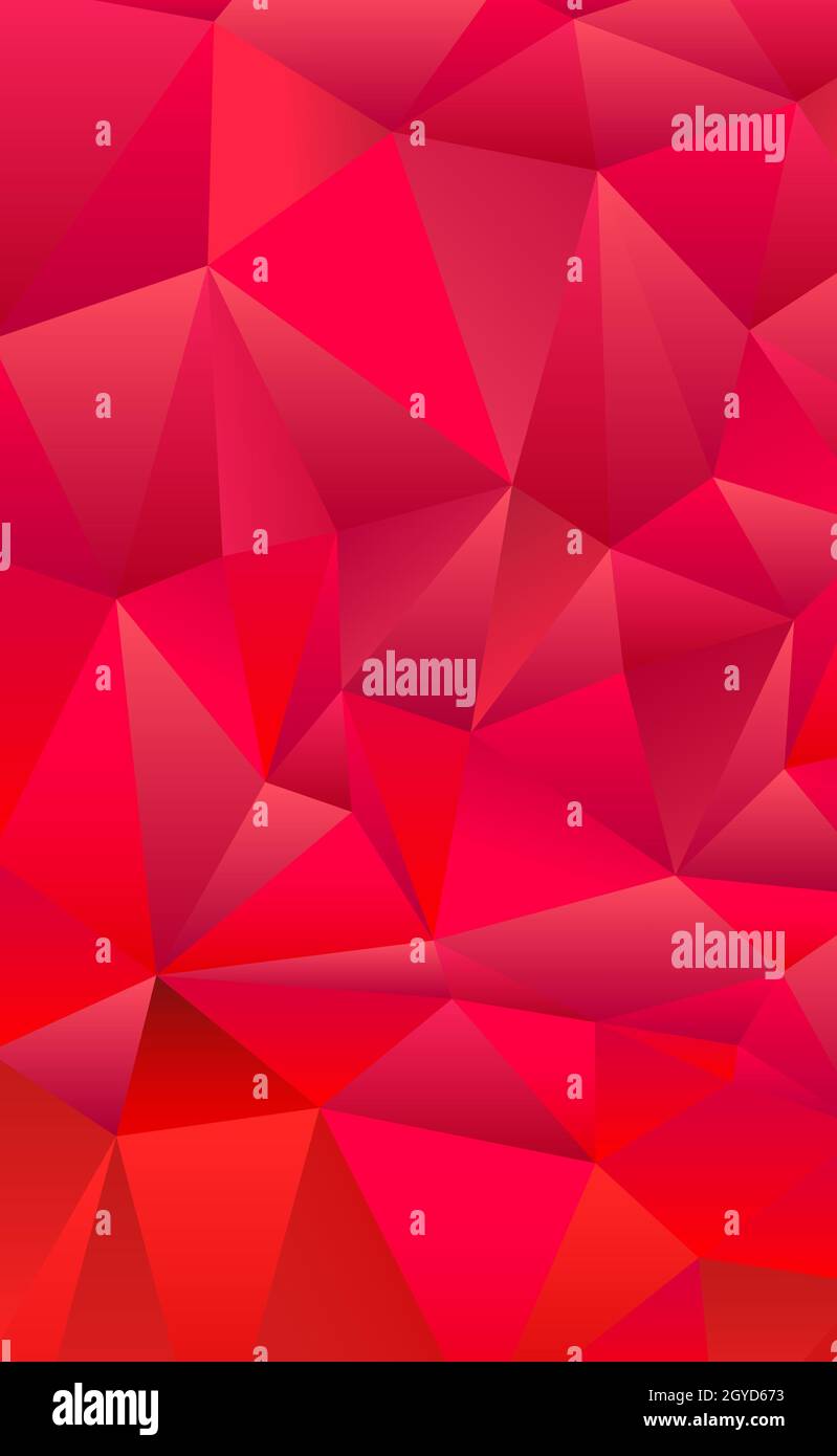 Abstract red gradient triangles of different sizes - Vector ...