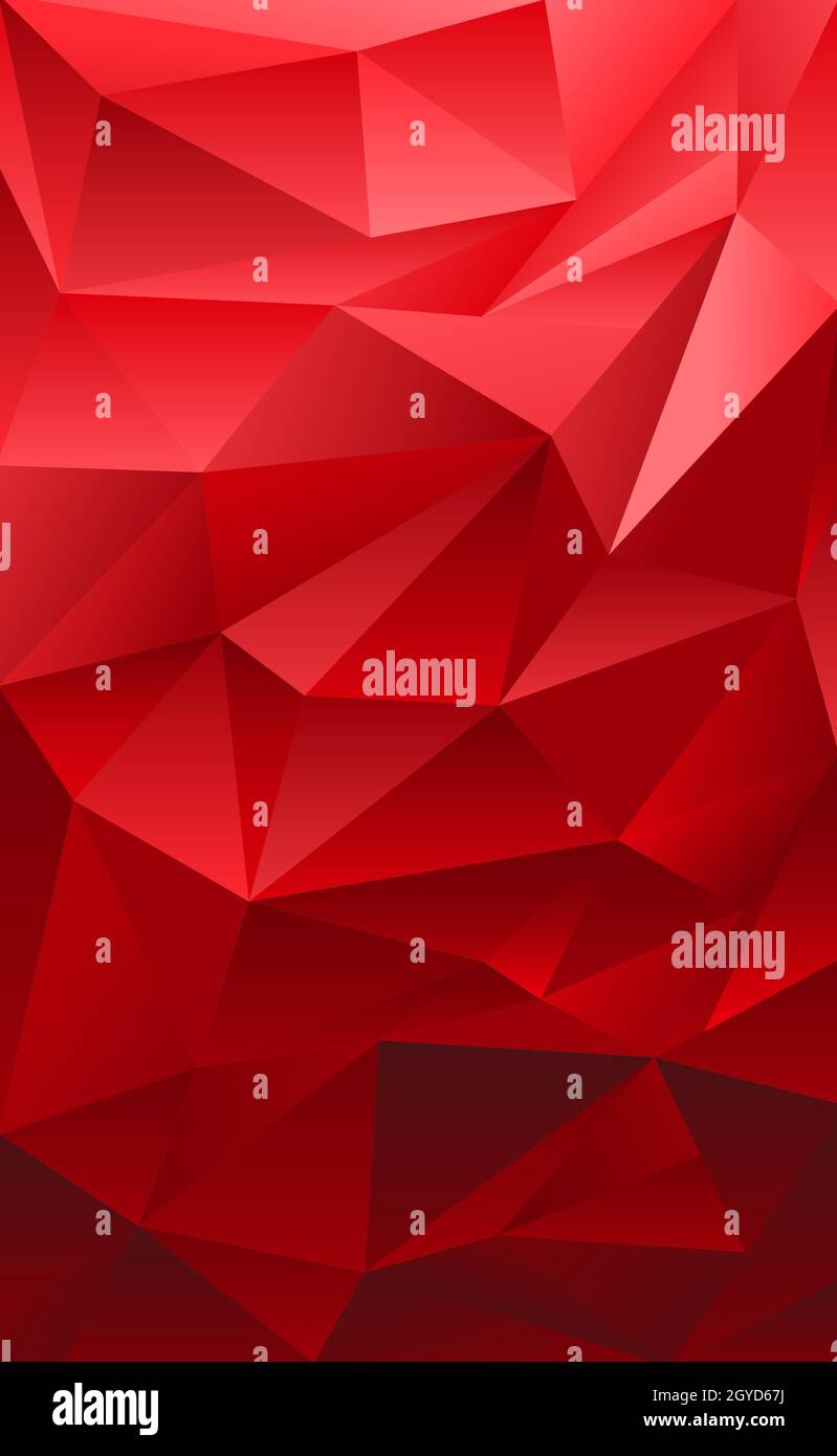 Abstract red gradient triangles of different sizes - Vector ...