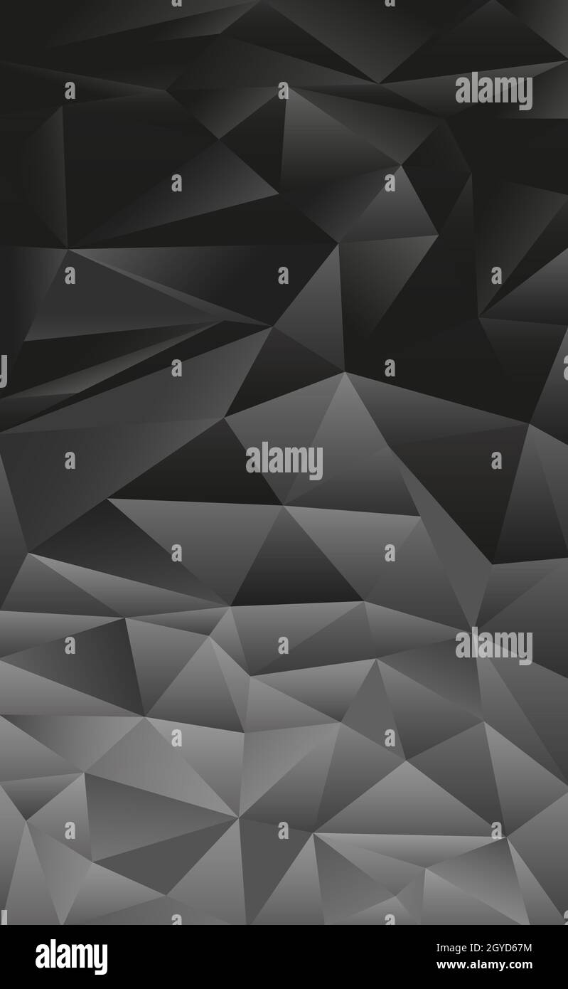 Abstract black and gray gradient triangles of different sizes - Vector ...