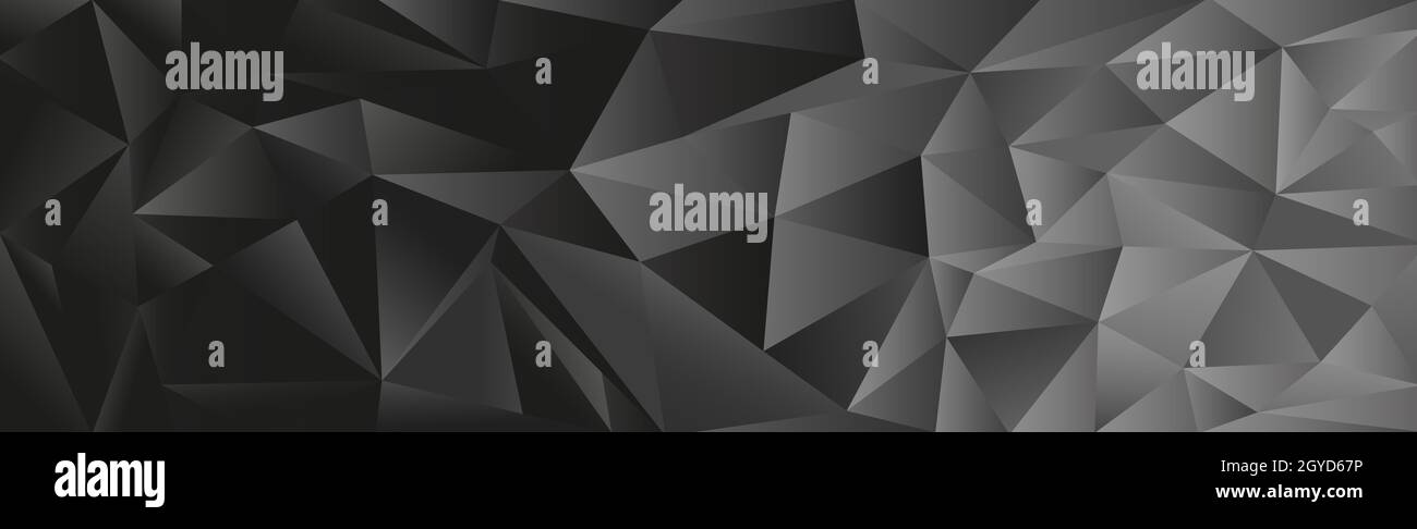 Abstract black and gray gradient triangles of different sizes - Vector ...