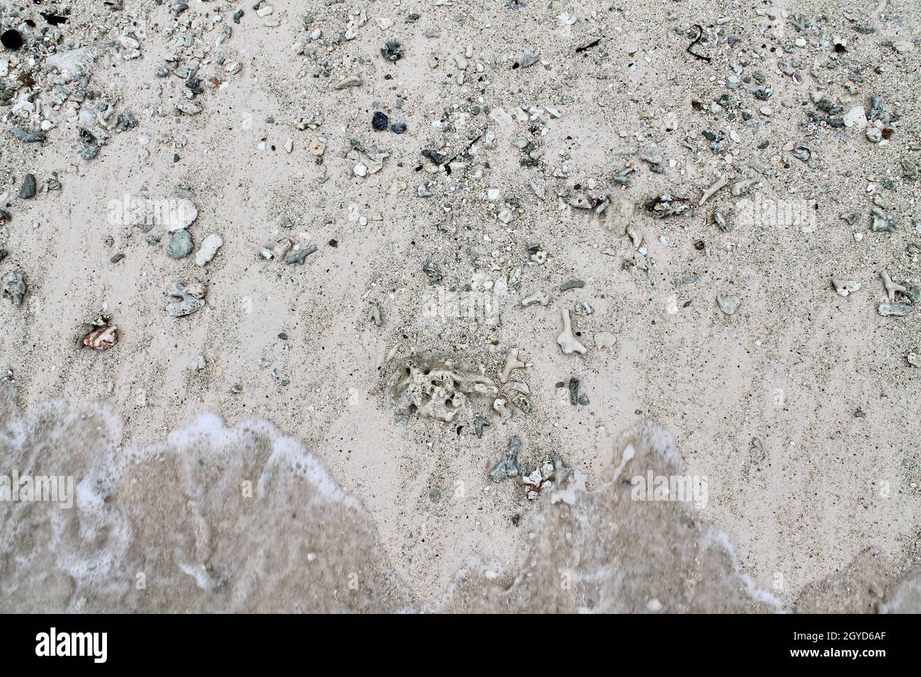 Beautiful shots of the white beach sand on the Seychelles paradise ...