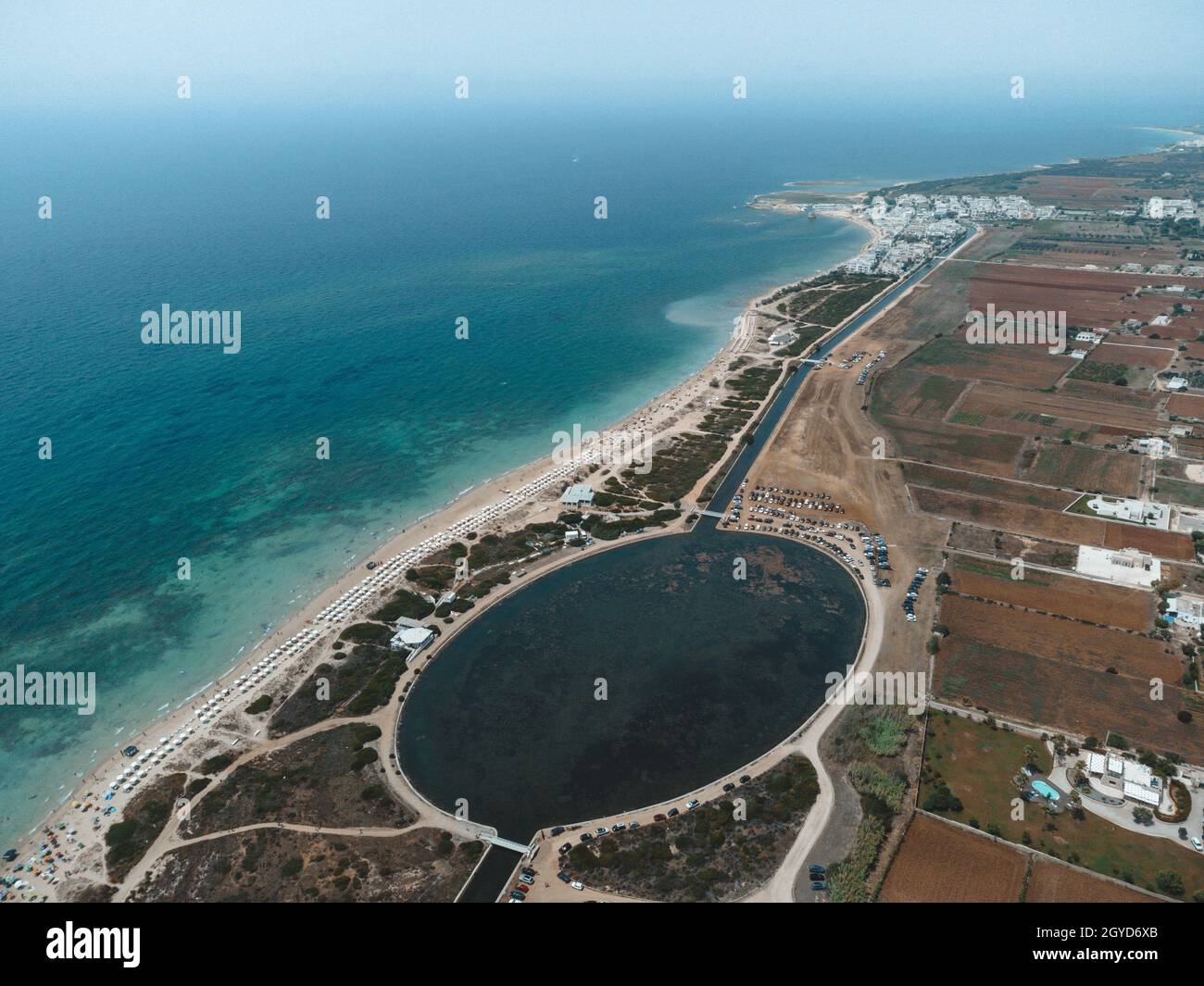 a fantastic beach in puglia: maldive del salento Stock Photo - Alamy