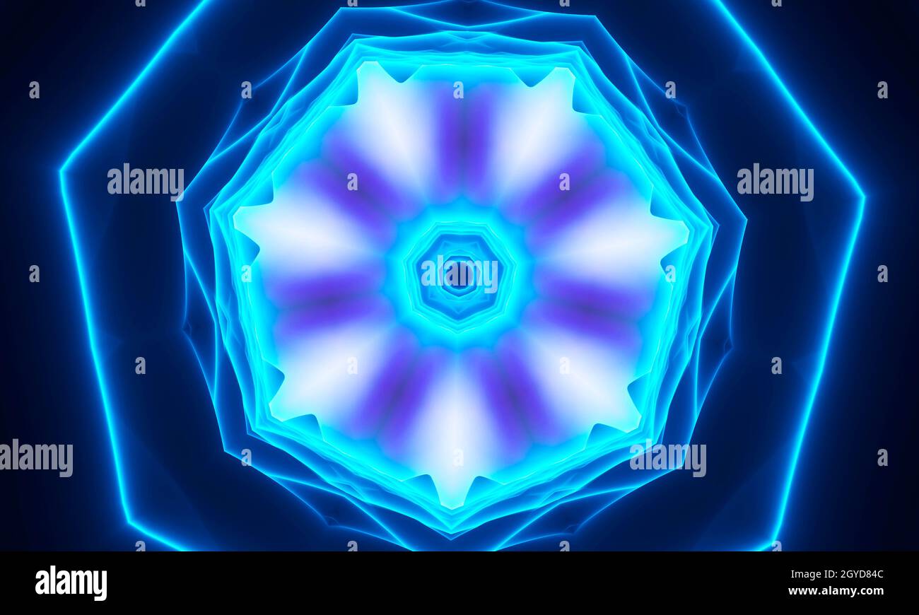 Kaleidoscope in the form of an eye, abstract design that is surreal ...