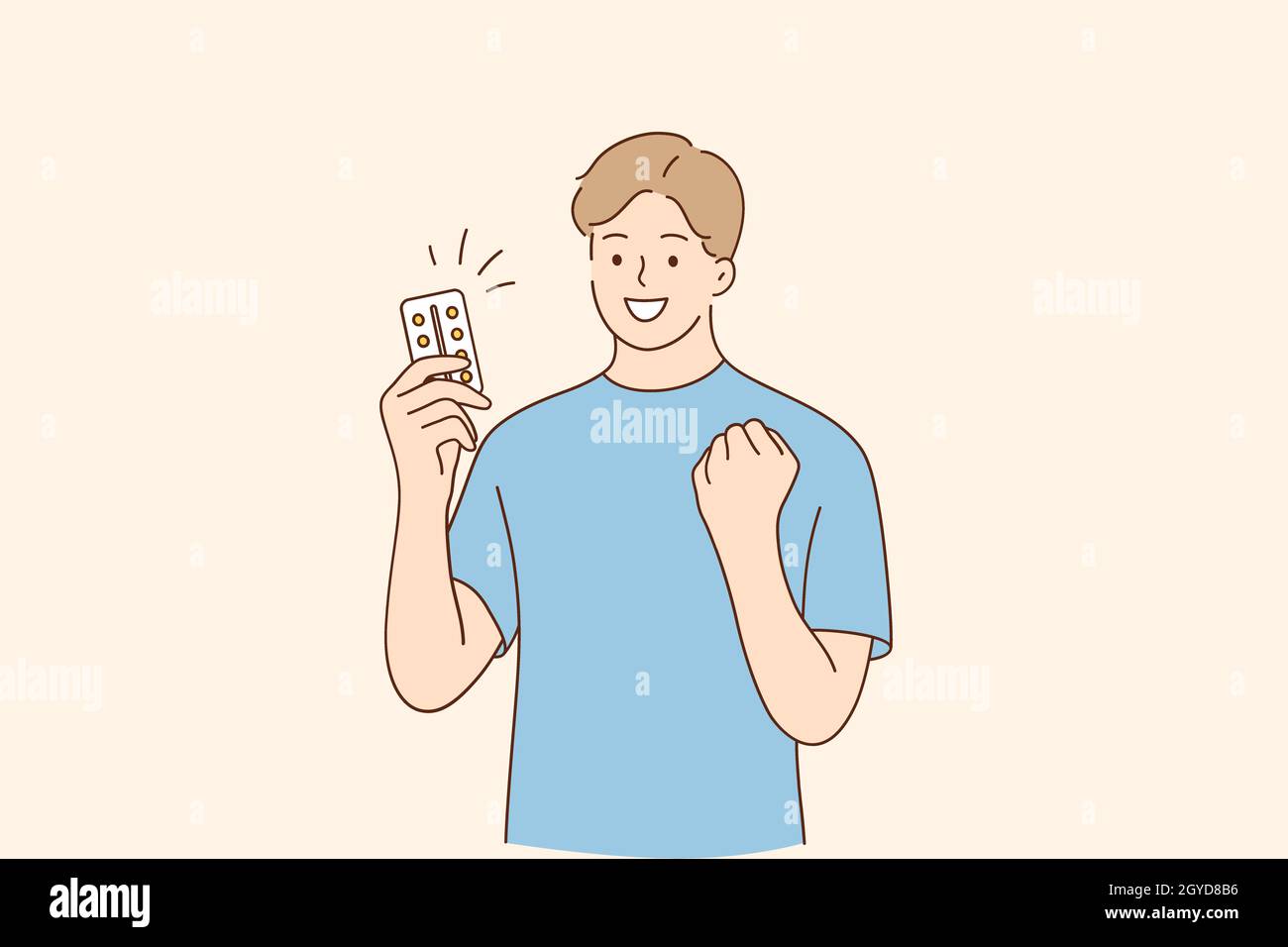 Cartoon medicine capsule pills drug hi-res stock photography and images ...