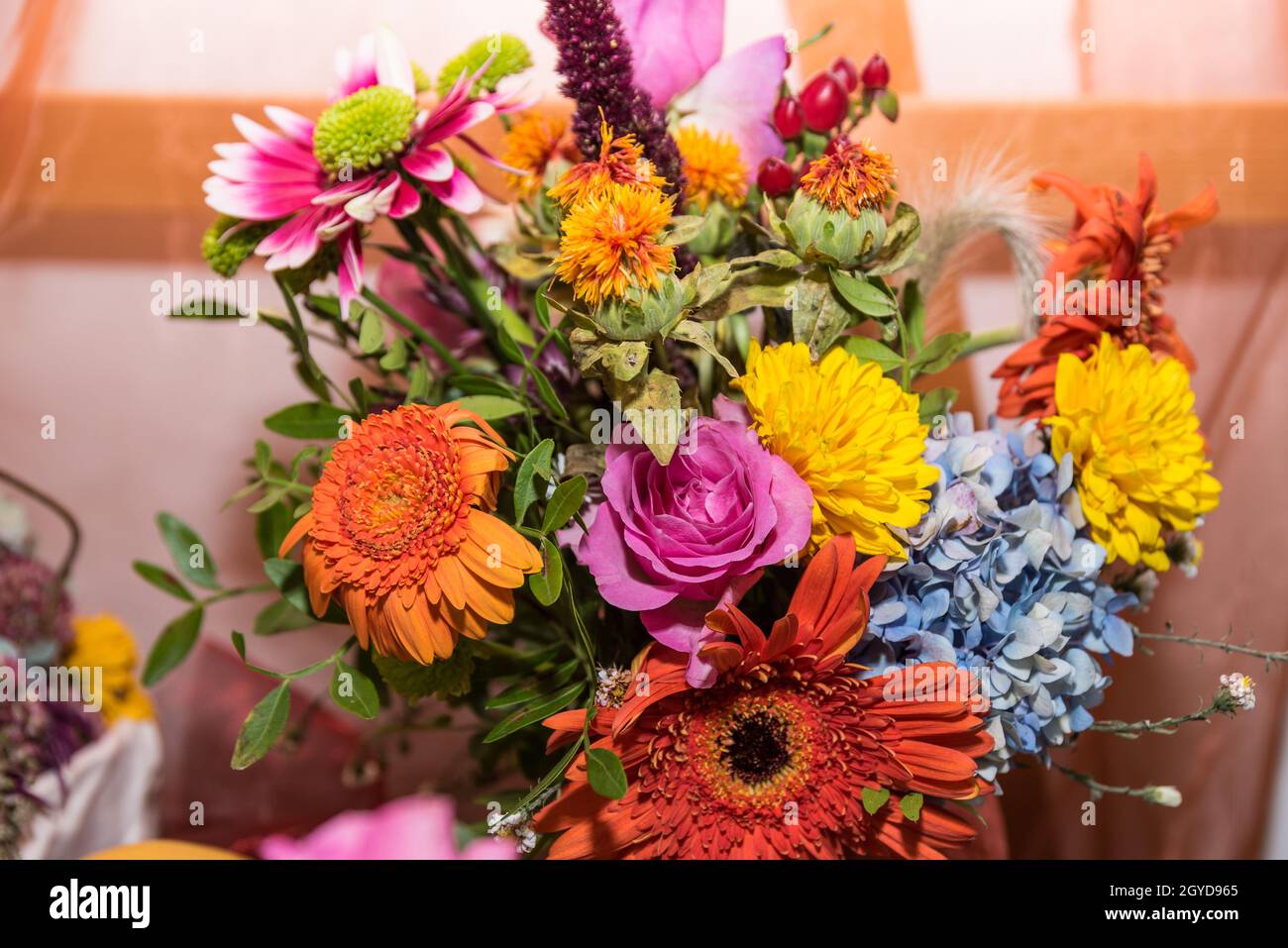 Bright coloured floral bouquet hi-res stock photography and images - Alamy