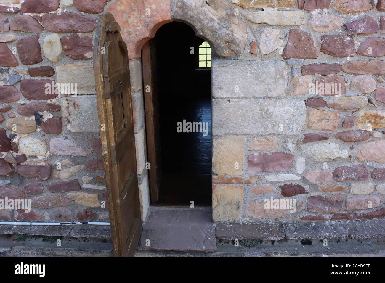 beautiful old castle gate fortress wood stones Stock Photo - Alamy
