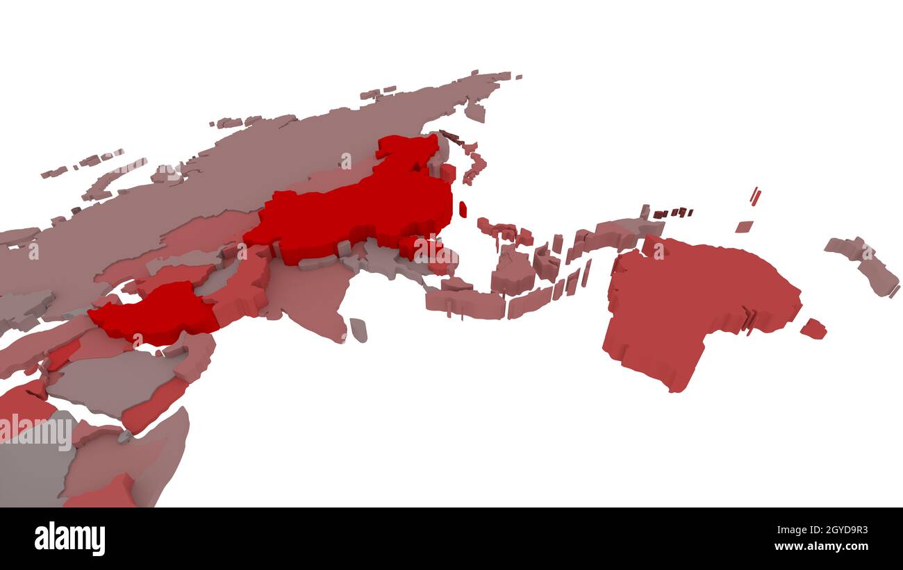 3d render of Covid19 pandemic map Stock Photo - Alamy