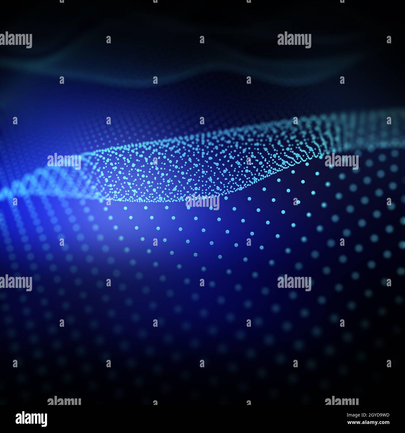 Digital background with flowing dots design Stock Photo - Alamy