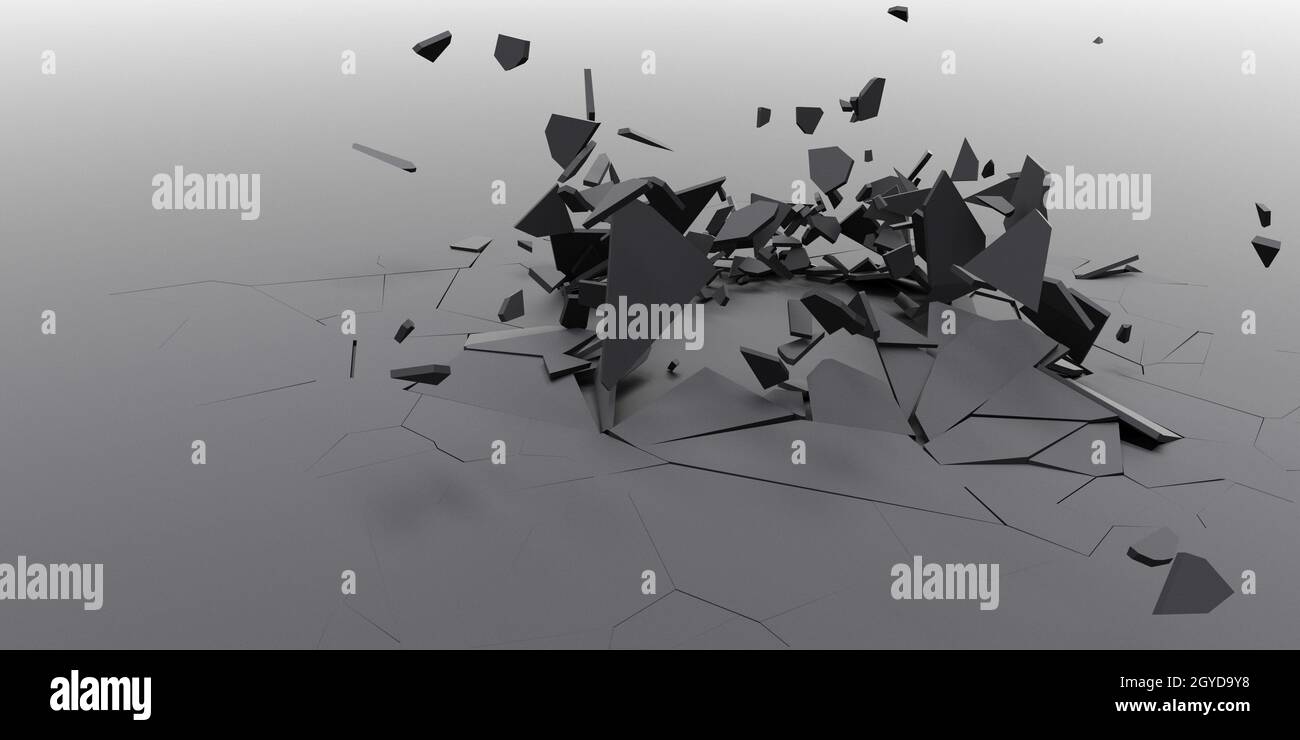 Render of 3D Shatter Abstract Wallpaper Background Stock Photo - Alamy