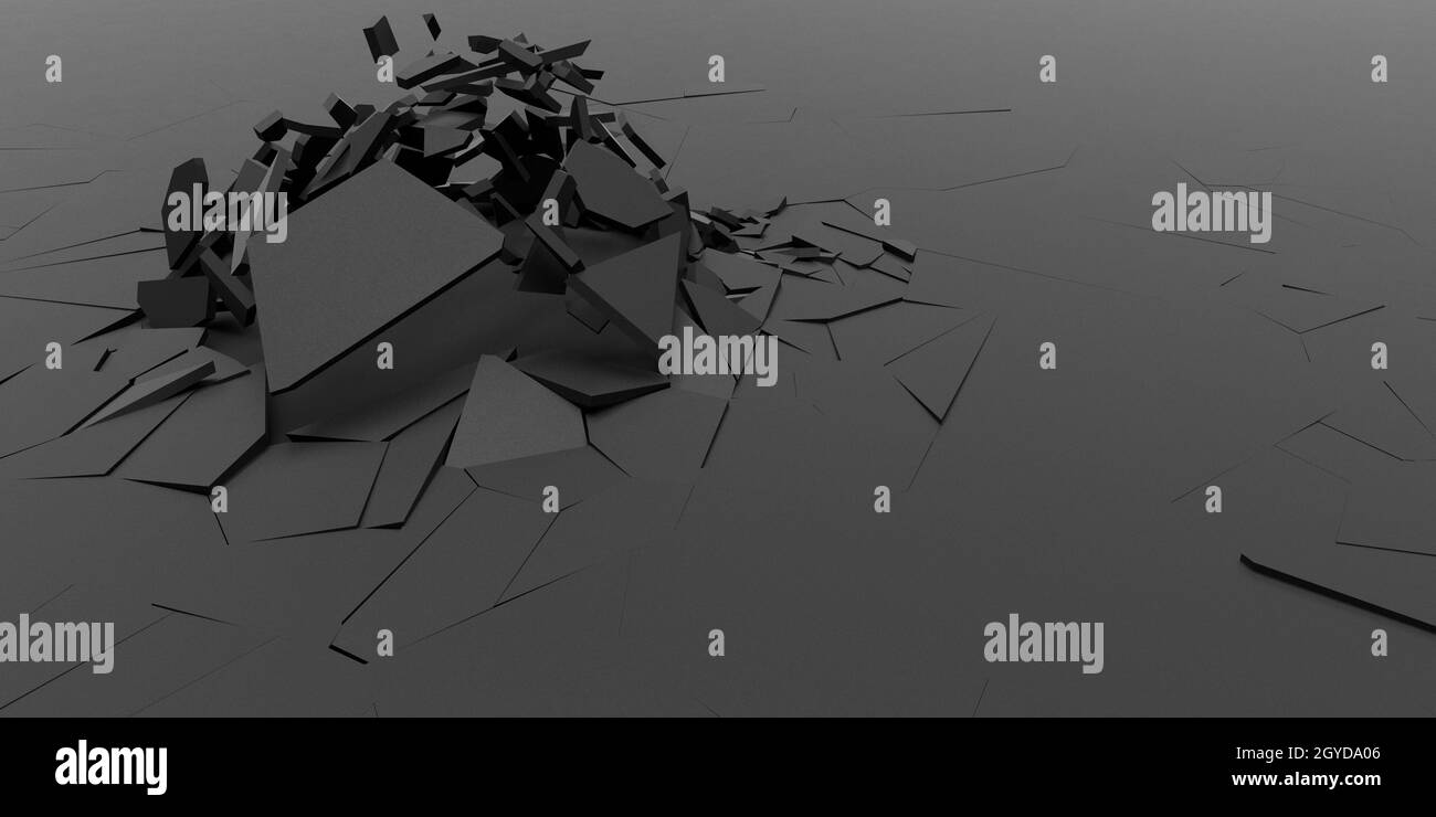 Render of 3D Shatter Abstract Wallpaper Background Stock Photo - Alamy