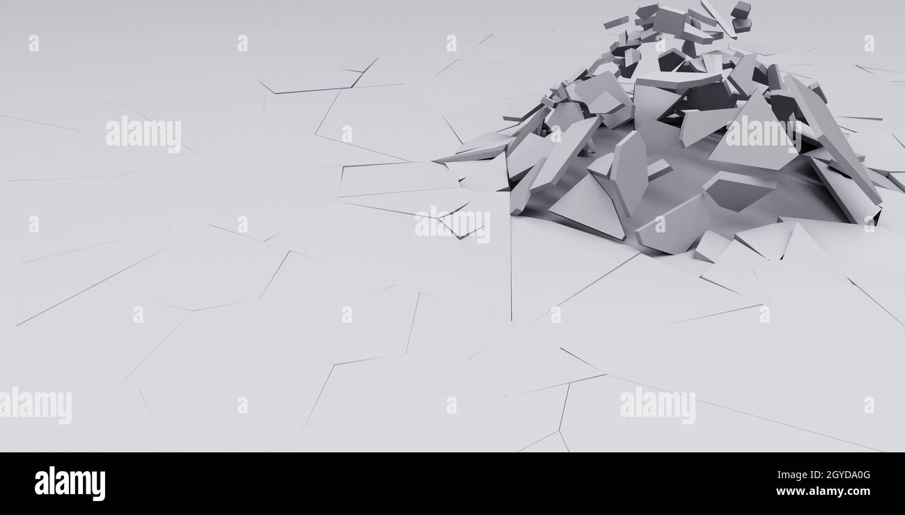 Render of 3D Shatter Abstract Wallpaper Background Stock Photo - Alamy