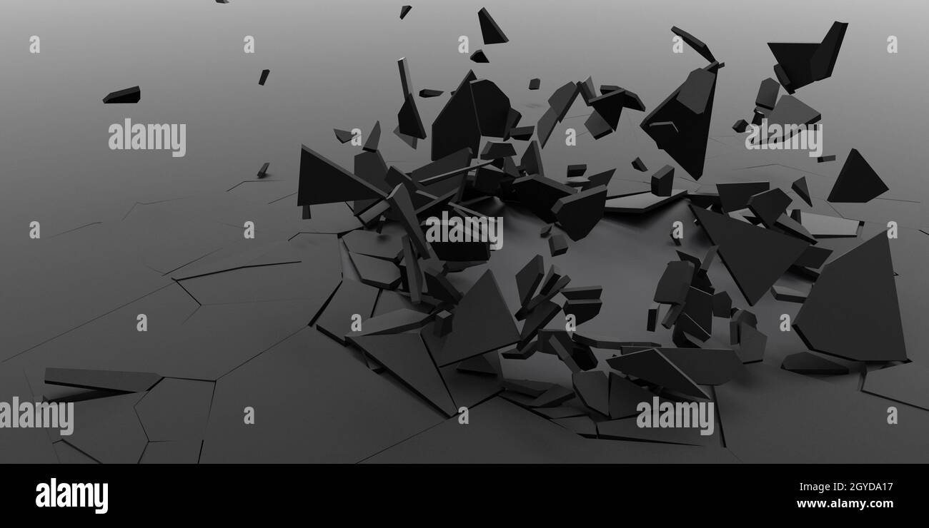 Render of 3D Shatter Abstract Wallpaper Background Stock Photo - Alamy