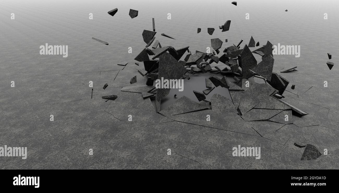 Render of 3D Shatter Abstract Wallpaper Background Stock Photo - Alamy