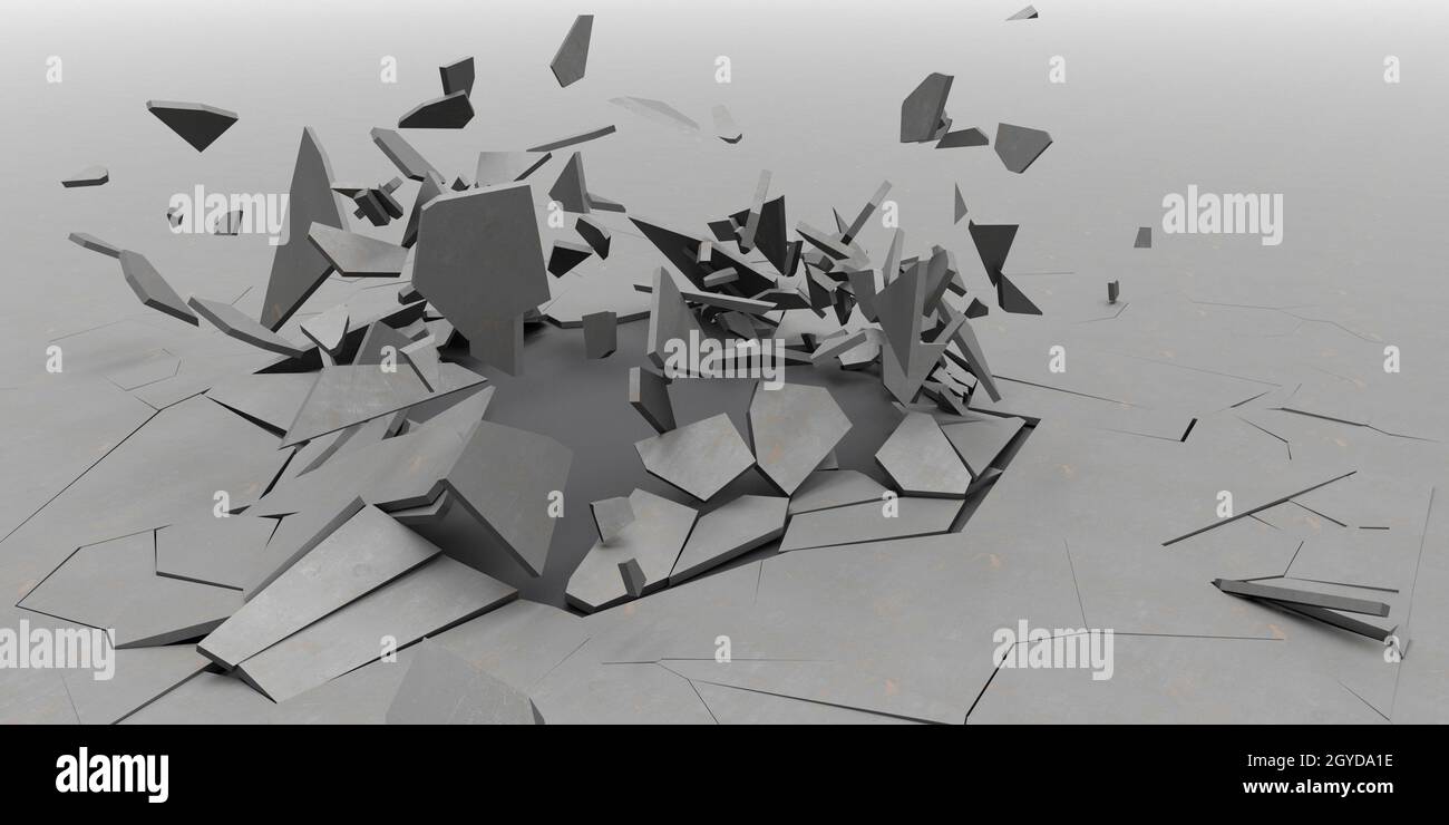 Render of 3D Shatter Abstract Wallpaper Background Stock Photo - Alamy