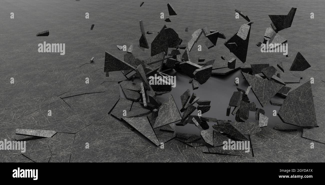 Render of 3D Shatter Abstract Wallpaper Background Stock Photo - Alamy