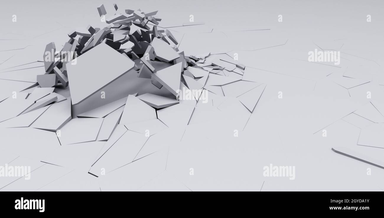 Render of 3D Shatter Abstract Wallpaper Background Stock Photo - Alamy