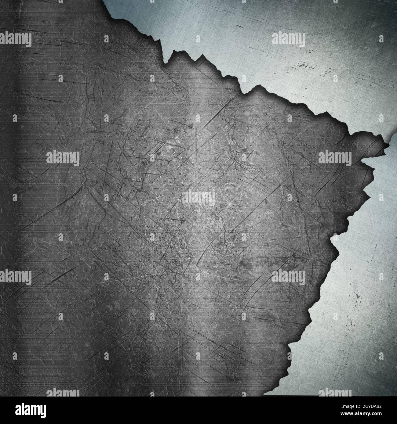 Grunge cracked metal textures on a scratched background Stock Photo - Alamy