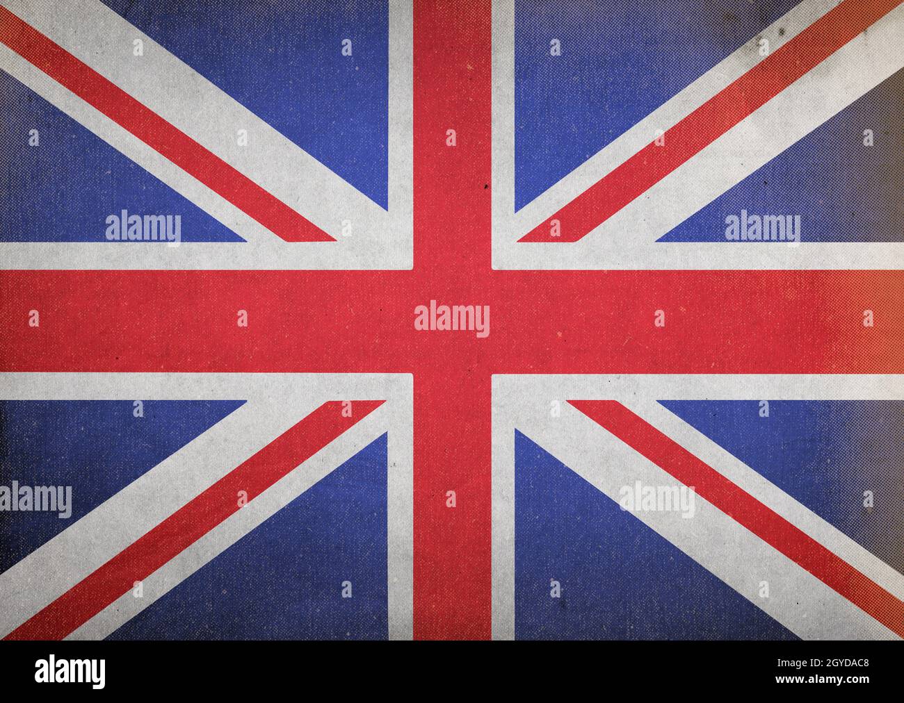Grunge style Union Jack flag background Stock Photo - Alamy