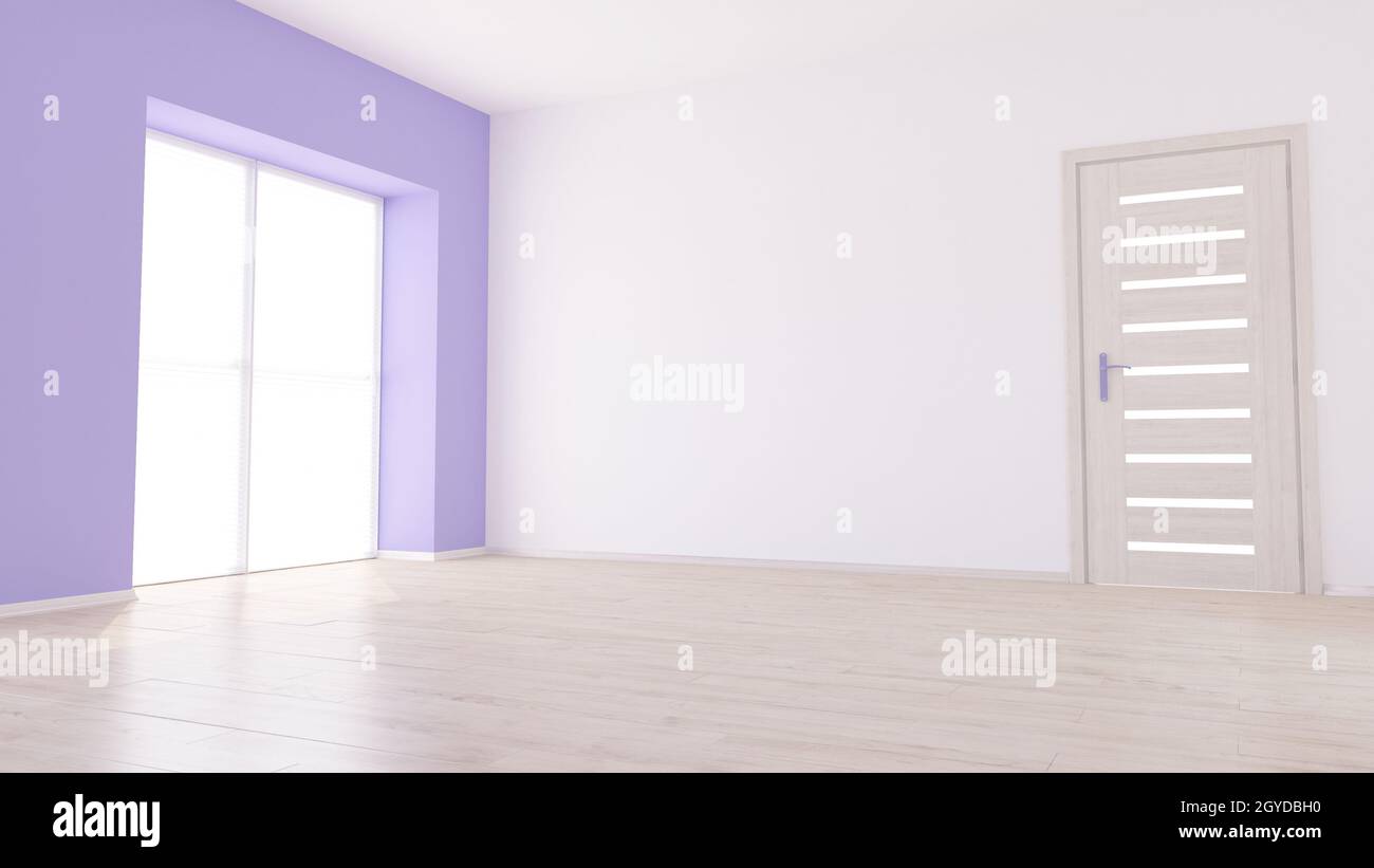 3D render of an empty room Stock Photo - Alamy