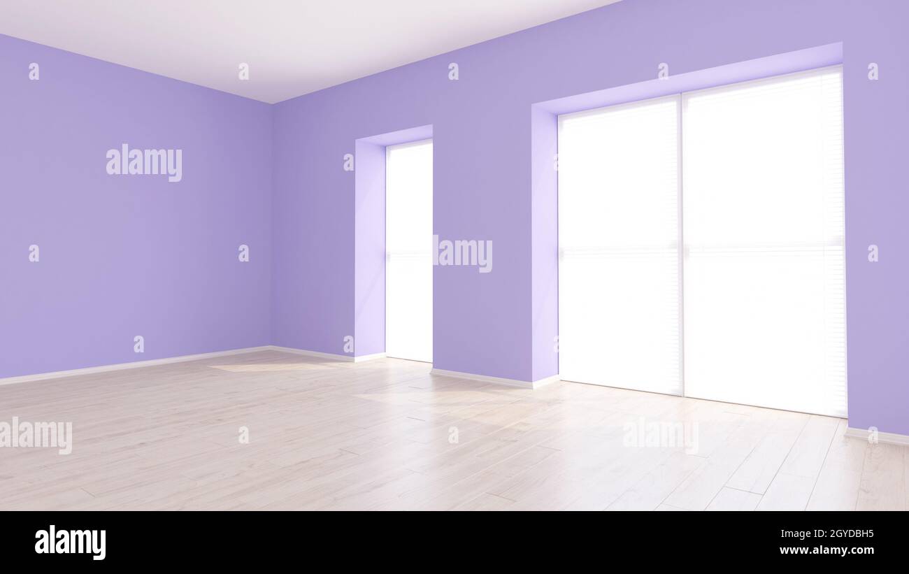 3D render of an empty room Stock Photo - Alamy