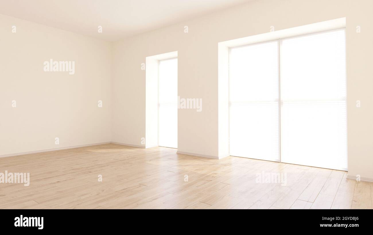 3D render of an empty room Stock Photo - Alamy