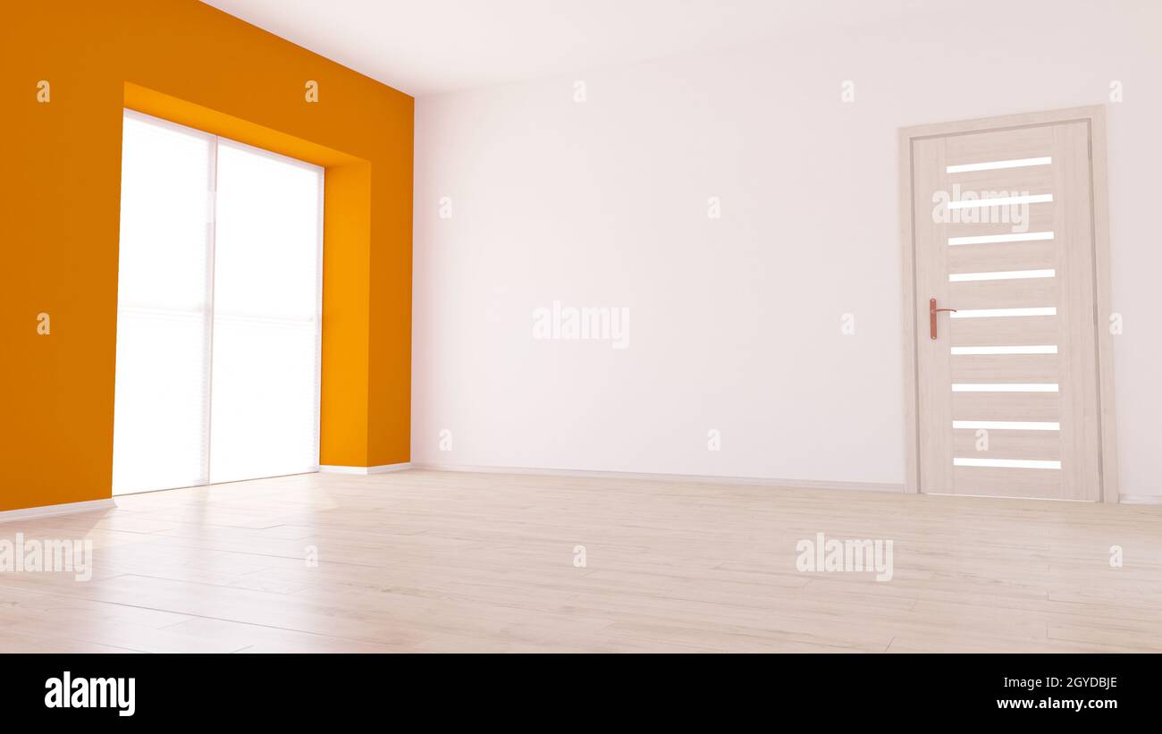 3D render of an empty room Stock Photo - Alamy