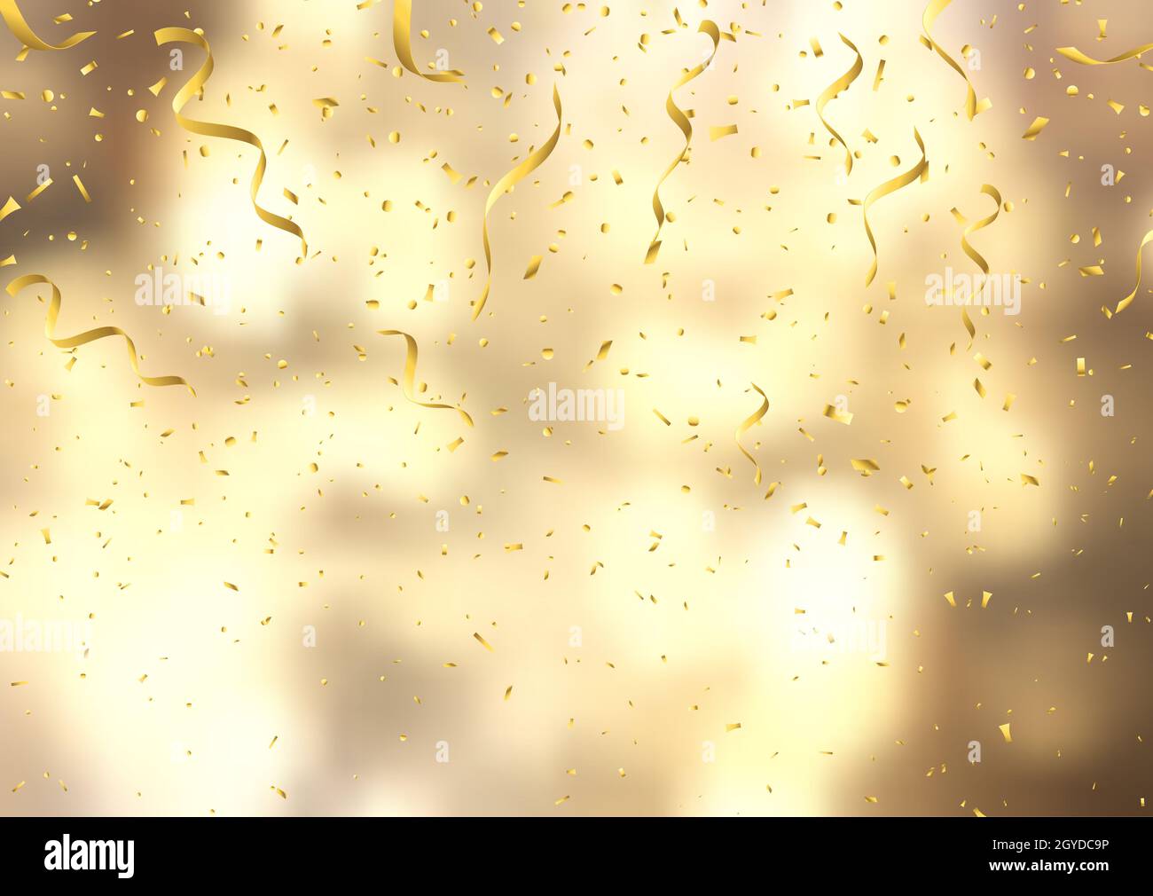 Gold streamers confetti hi-res stock photography and images - Alamy
