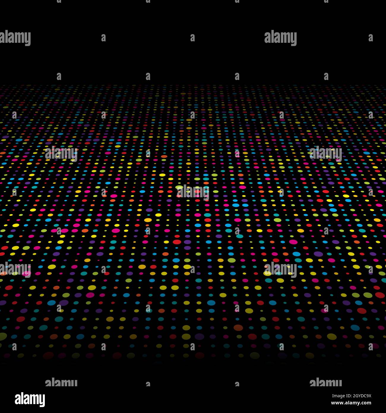 Abstract background with a colourful techno dots design Stock Photo - Alamy