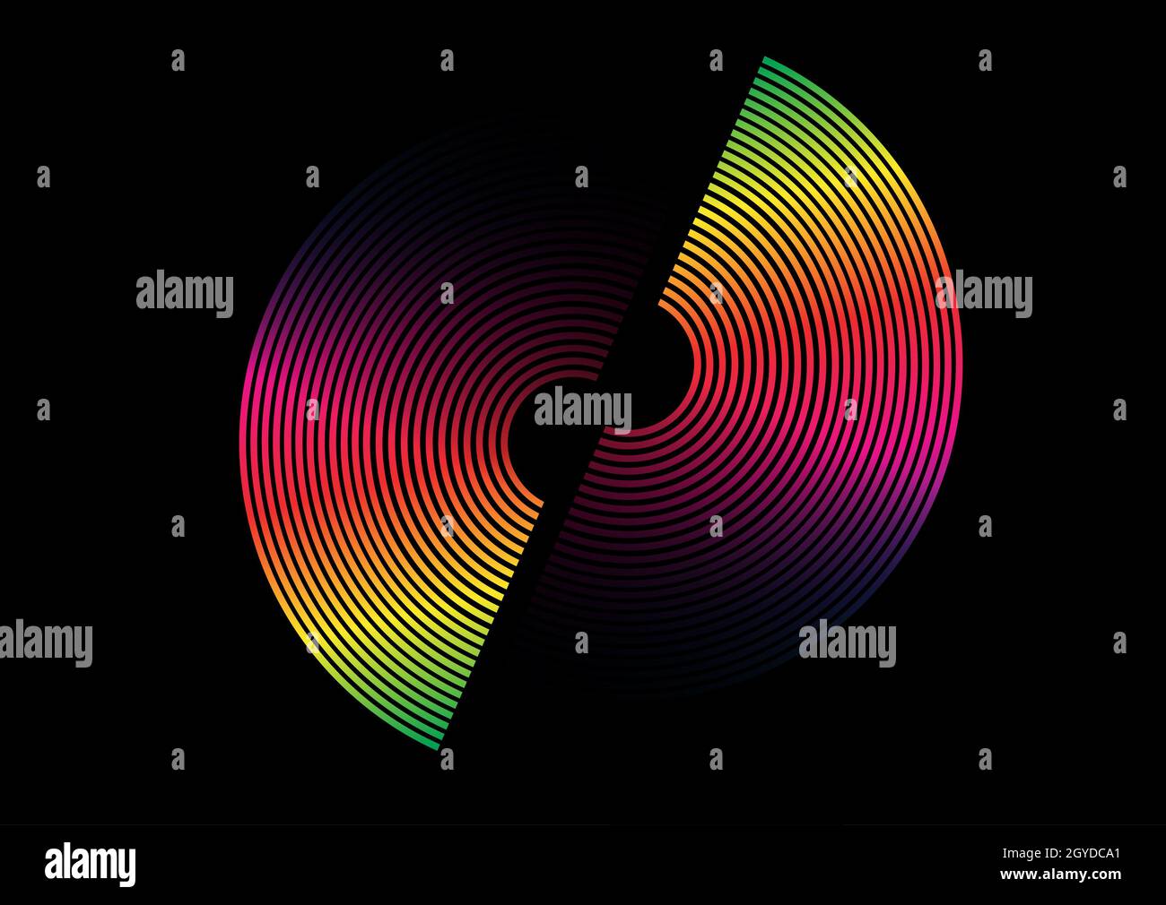 Abstract corporate identity design in rainbow colours Stock Photo - Alamy