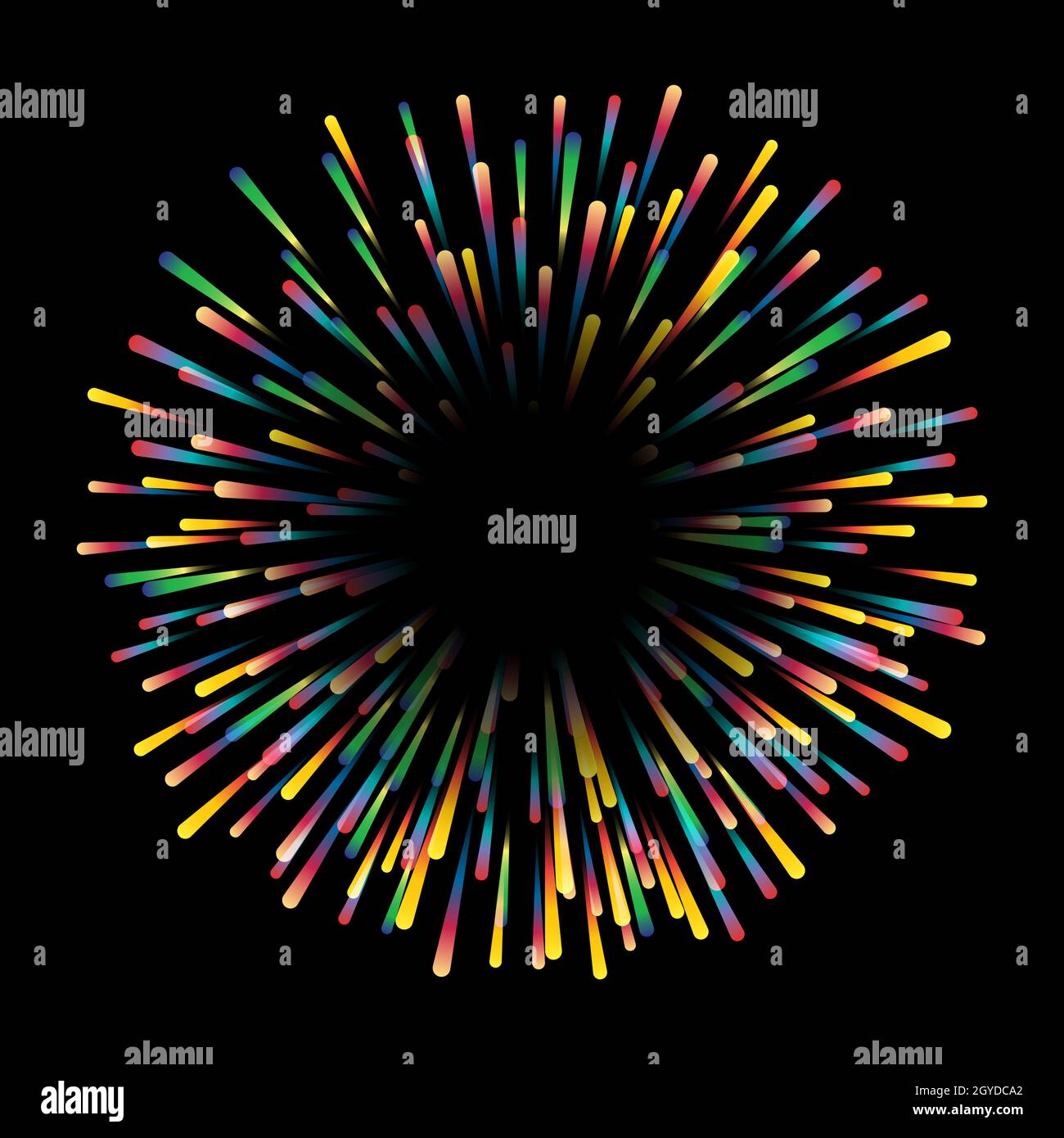 Abstract background with a colourful starburst design Stock Photo - Alamy