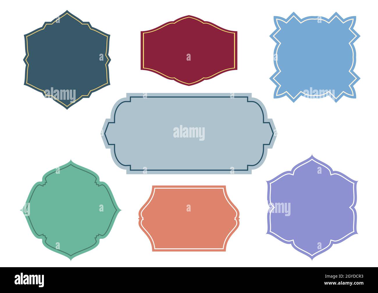 Collection of vintage style decorative frames Stock Photo - Alamy