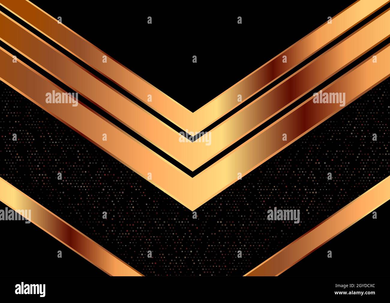 Decorative background with gold metal design Stock Photo - Alamy