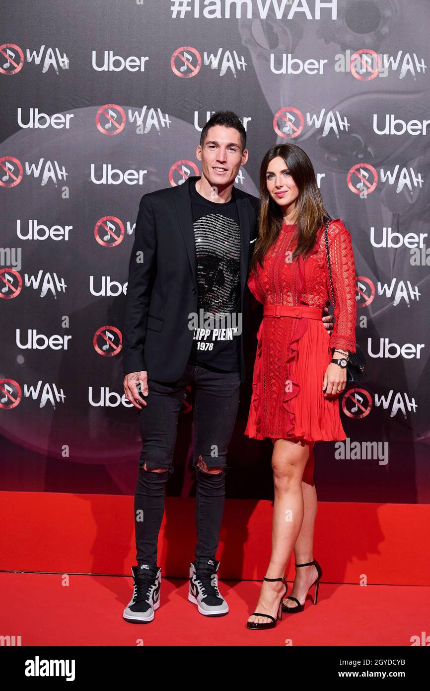 October 7, 2021, Madrid, Madrid, Spain: Aleix Espargaro, Laura Montero ...