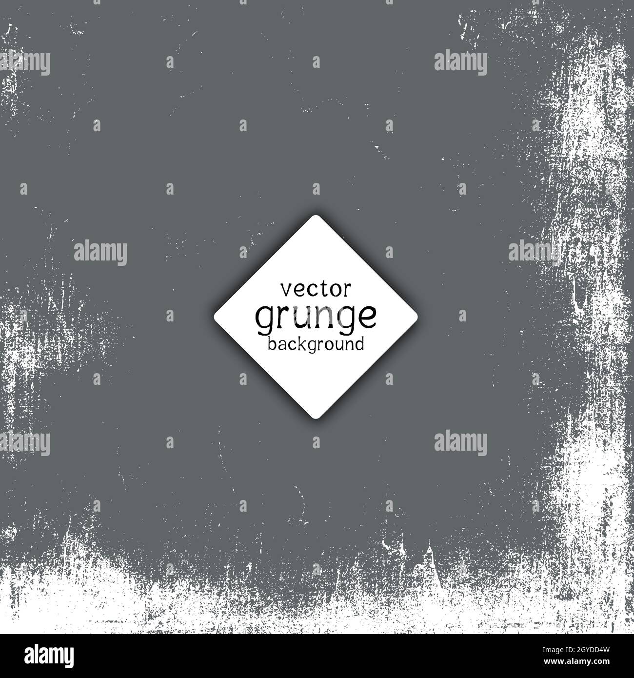 Detailed grunge border on a grey background Stock Photo - Alamy