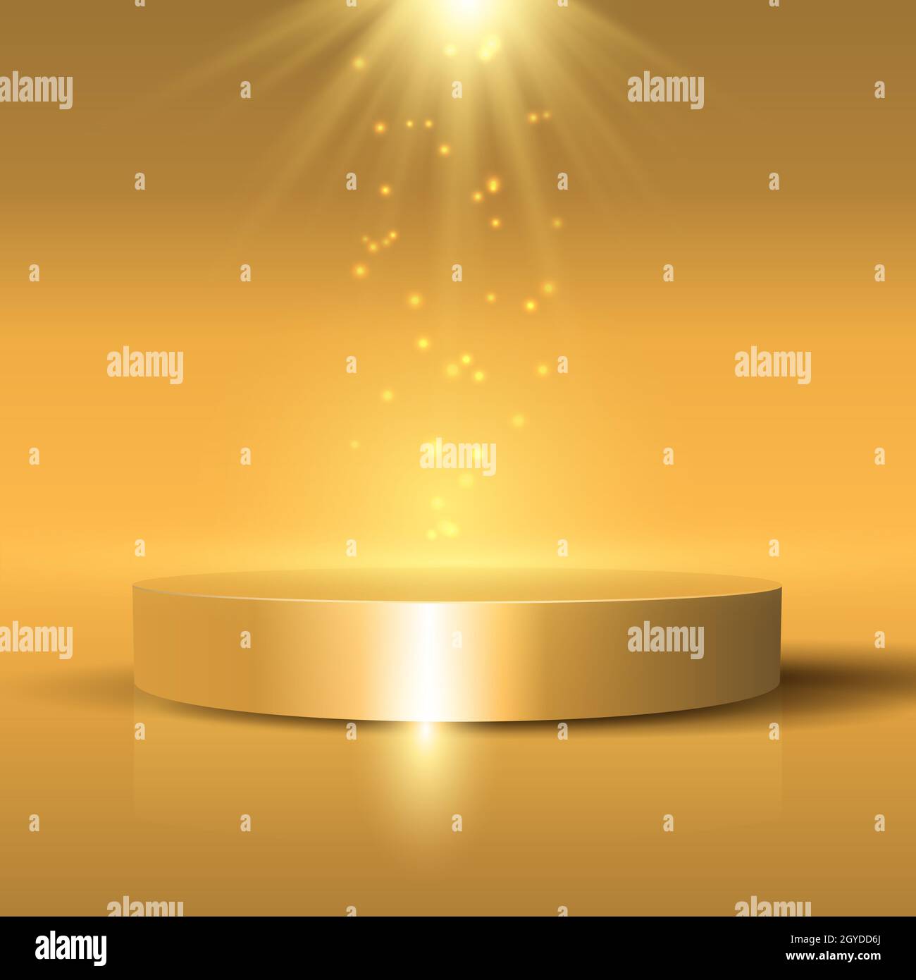 Display background with empty podium with spotlight shining down Stock ...
