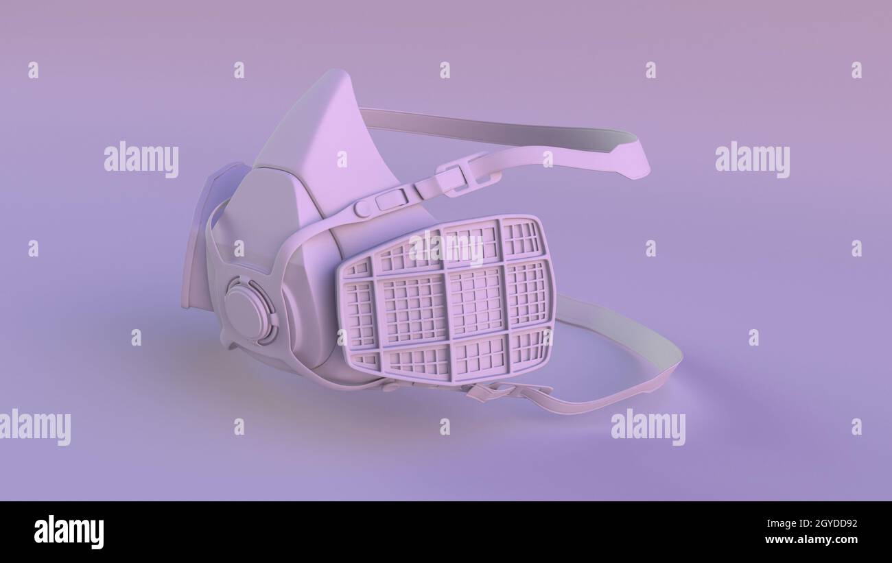 3d render of a respirator isolated dust mask Stock Photo - Alamy