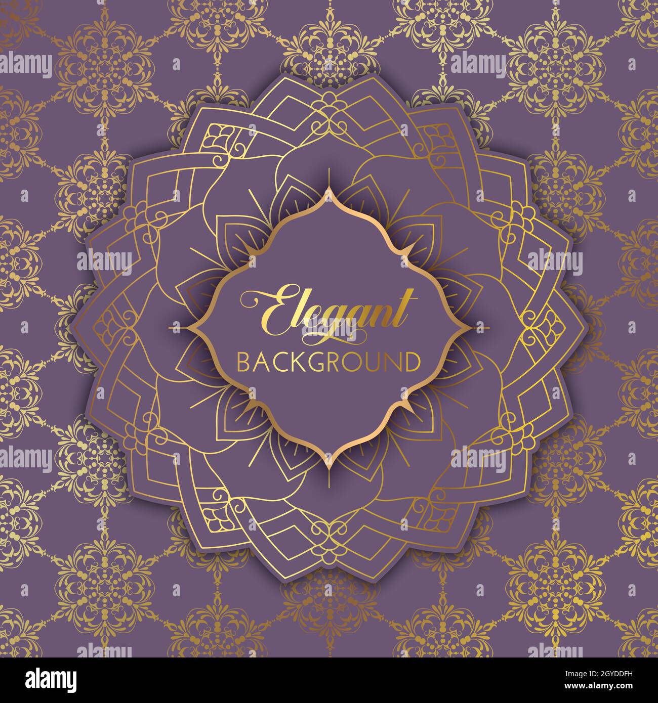 Elegant background with decorative pattern Stock Photo - Alamy