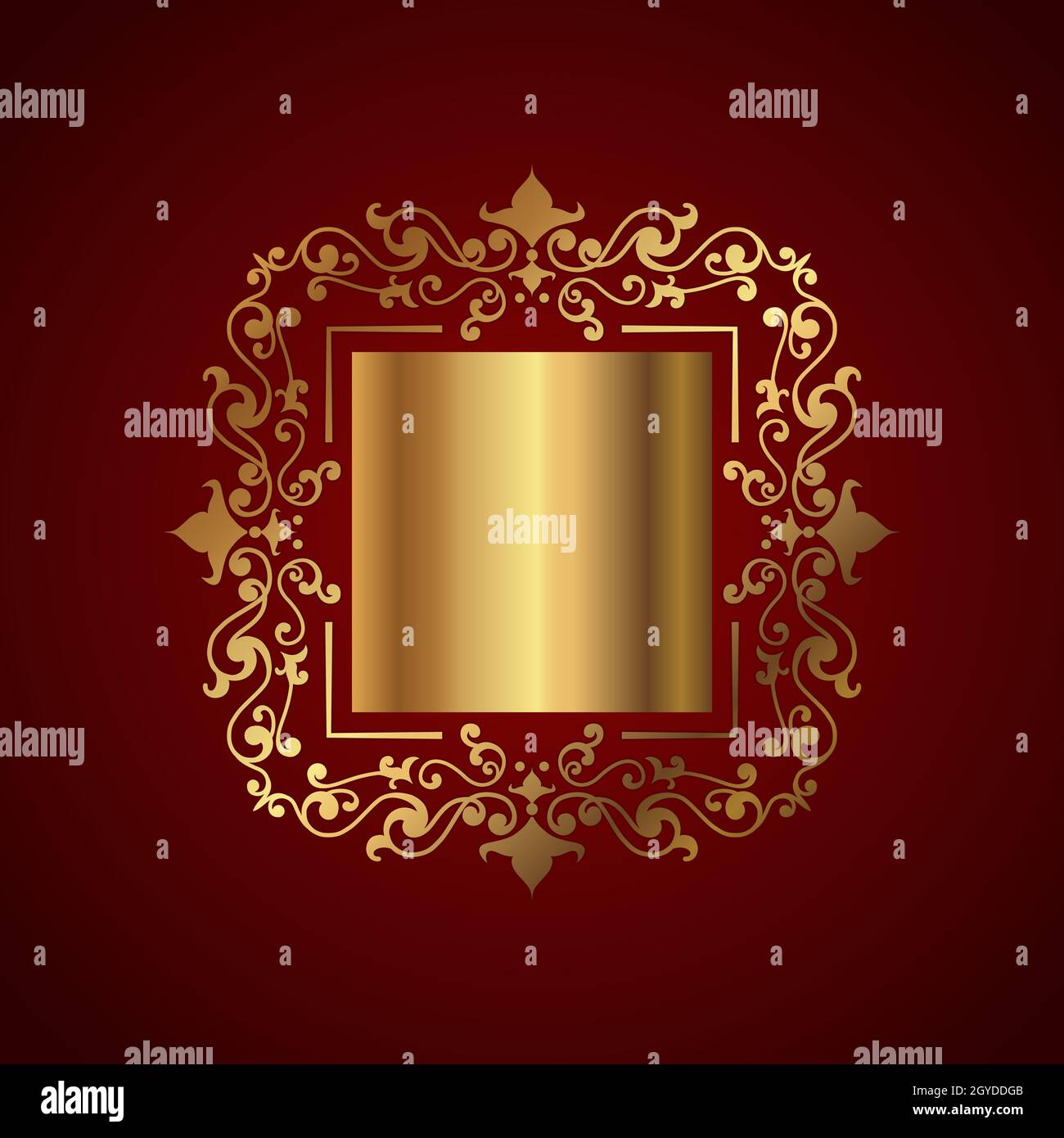 Decorative gold frame hi-res stock photography and images - Alamy