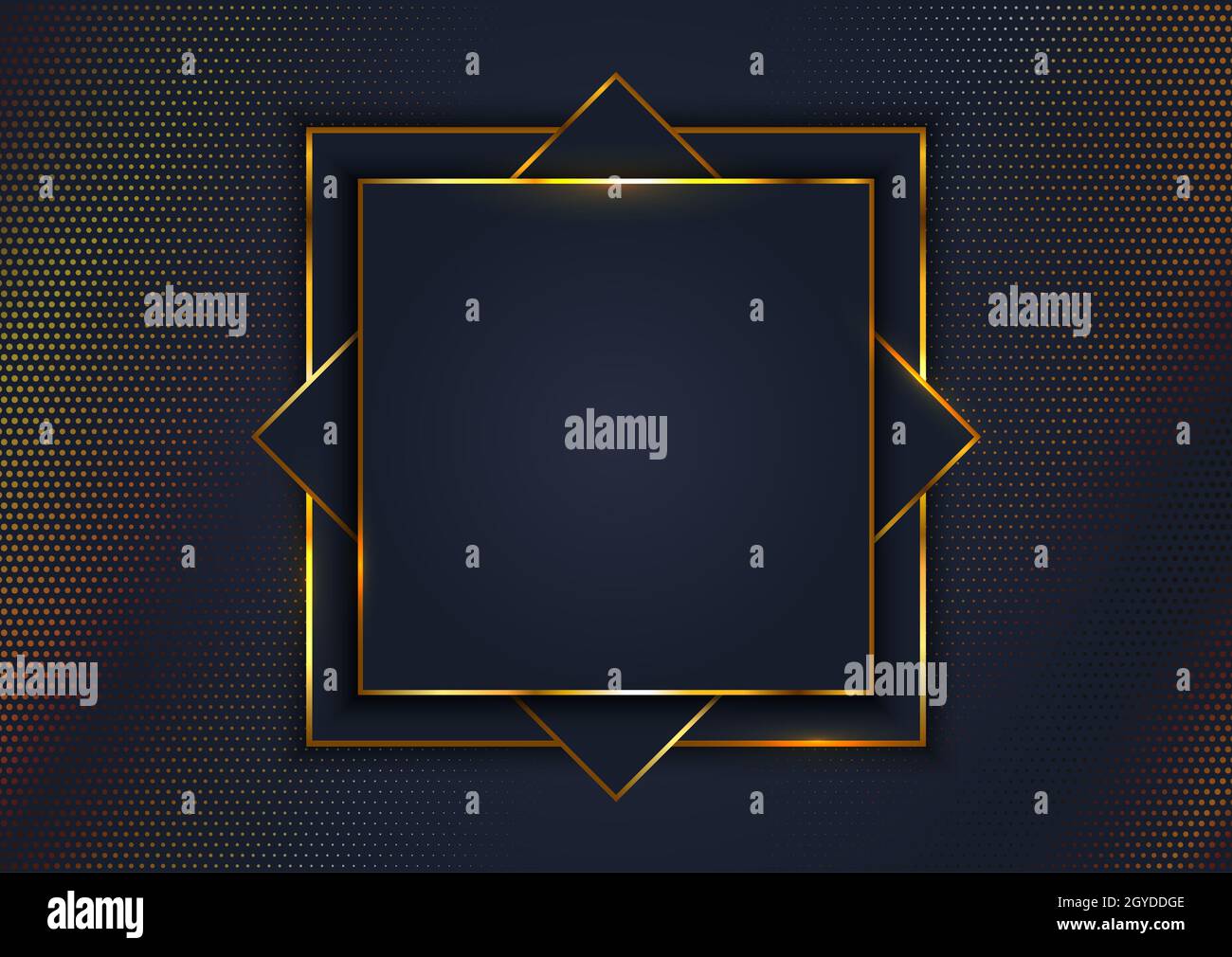 Elegant background with a gold frame Stock Photo - Alamy