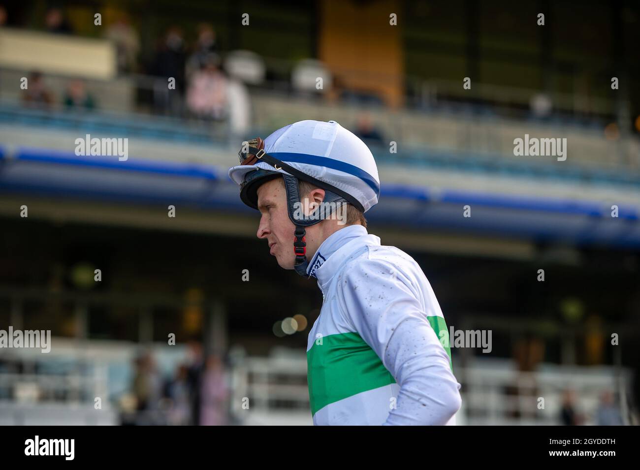 Ascot, Berkshire, UK. 1st October, 2021. Jockey David Probert on horse ...