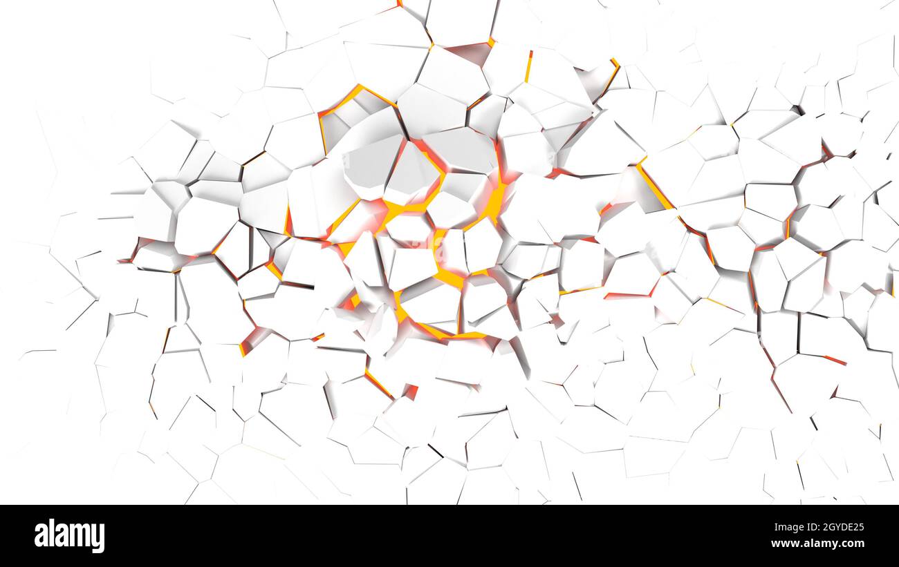 3D Render of a Fractured Ground Background Stock Photo - Alamy