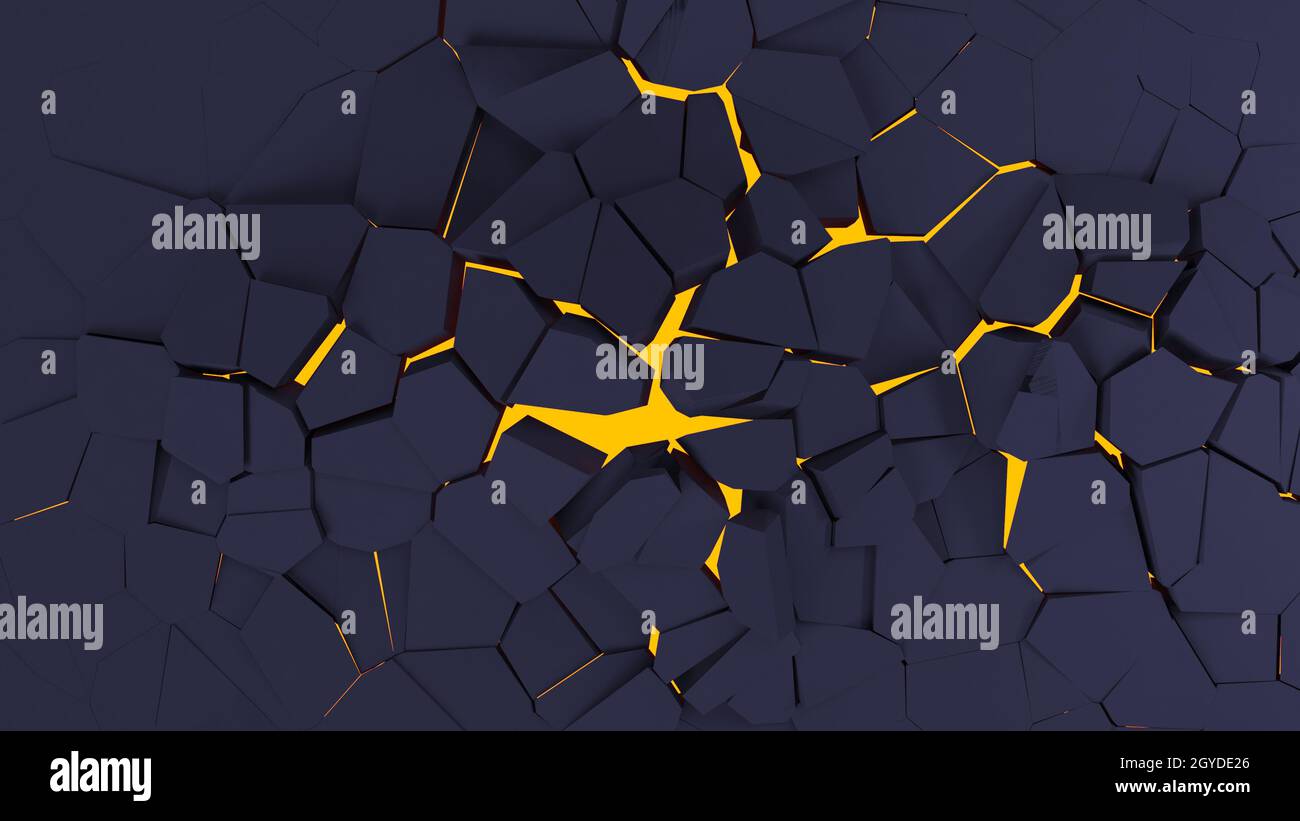 3D Render of a Fractured Ground Background Stock Photo - Alamy